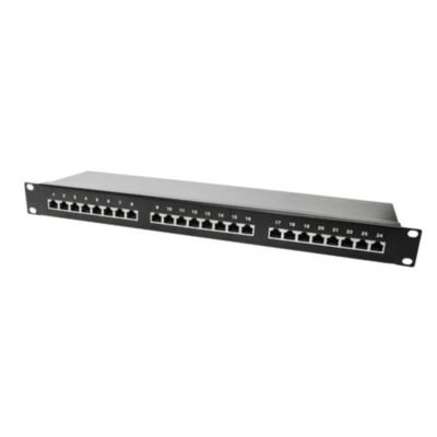 RJ45 Cat.6 FTP Dual Transfer Panel 24-port 1U Rack 19" - PU 2956